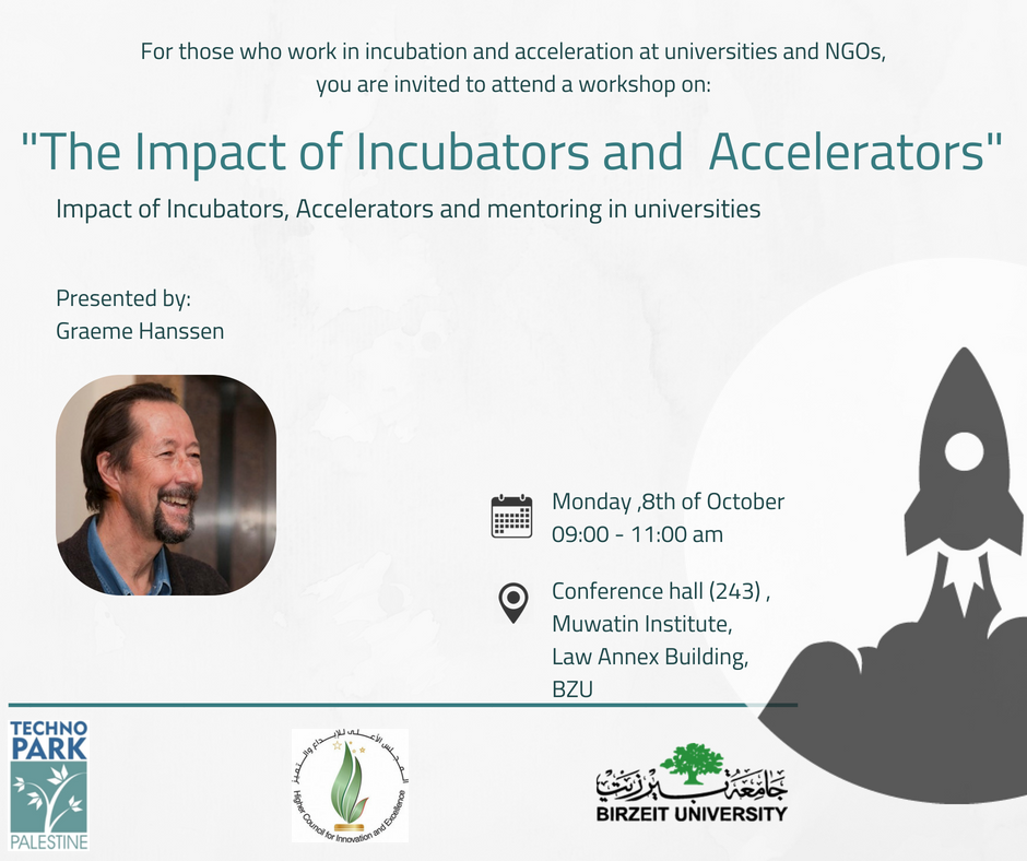 The Impact of incubators and Accelerators | Birzeit University