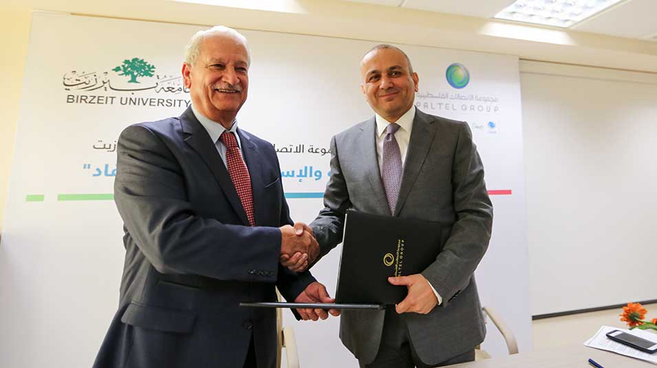 Paltel Group to award PhD Scholarships to BZU faculty | Birzeit University