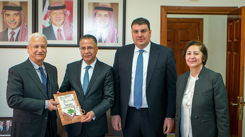 Birzeit University looks into cooperation with Jordan | Birzeit University