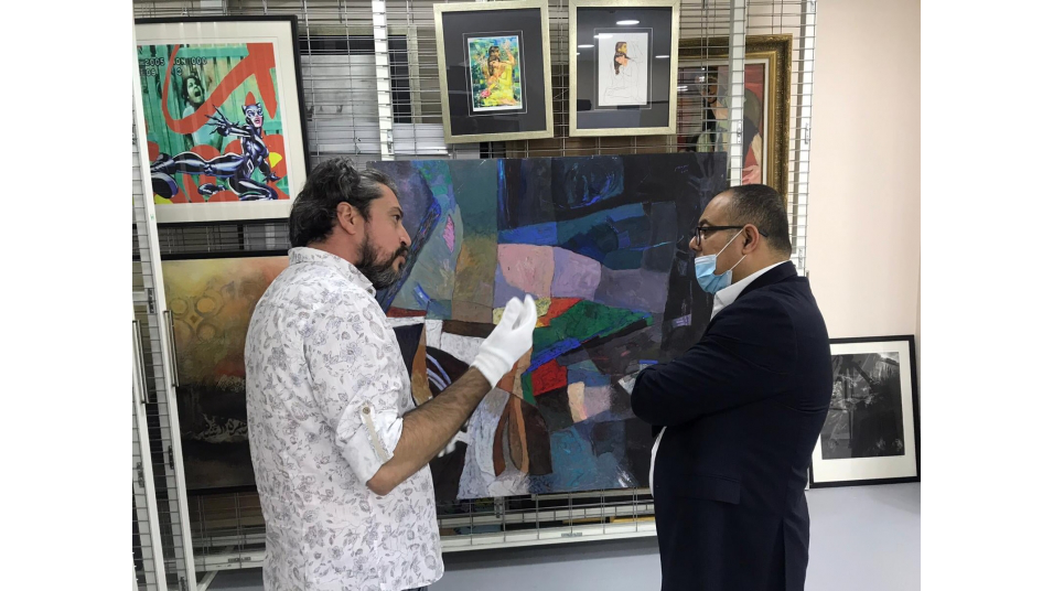 Atef Abu Saif, culture minister, discusses efforts to promote local ...