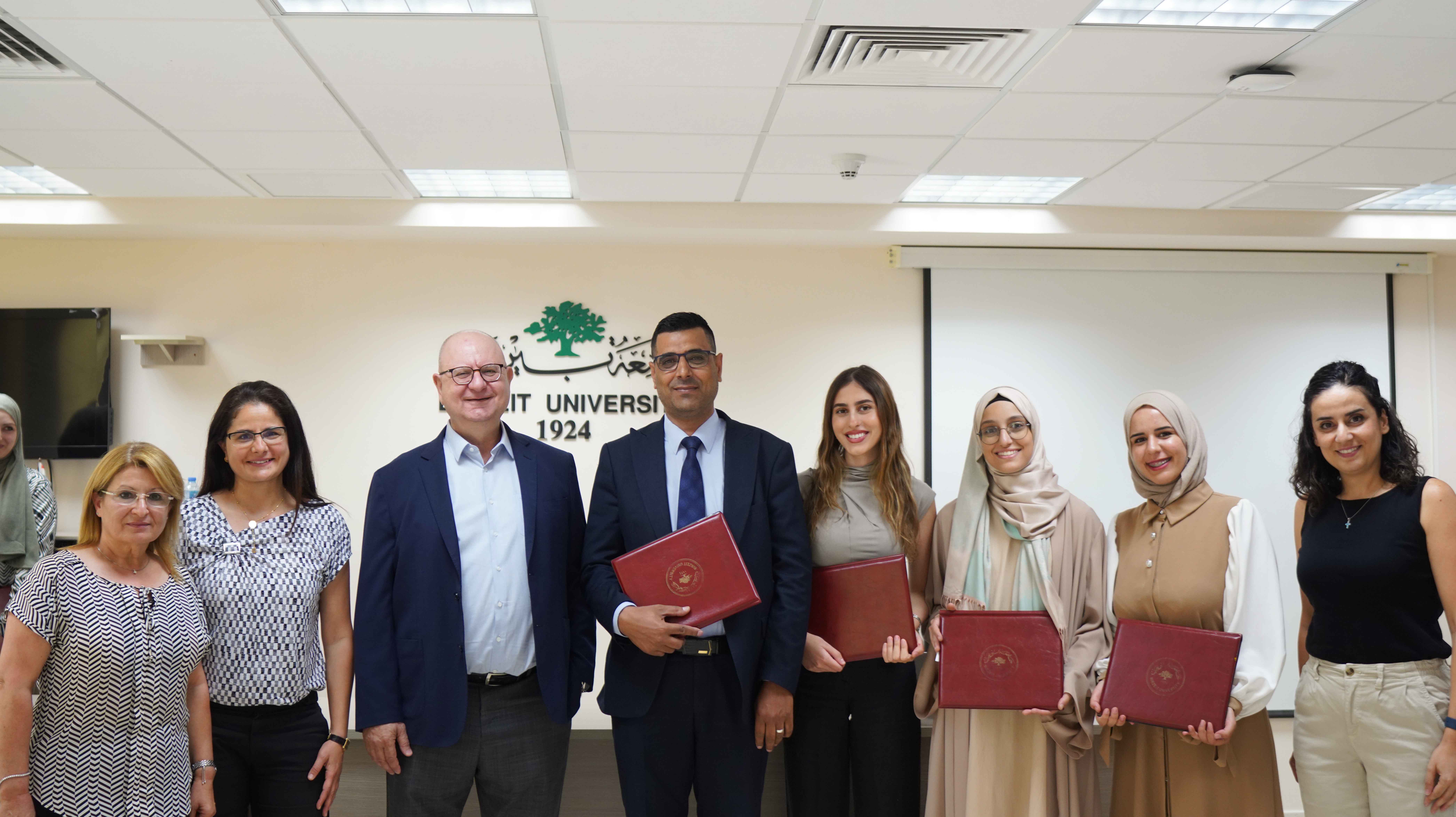 Birzeit University celebrates recipients of university awards | Birzeit ...