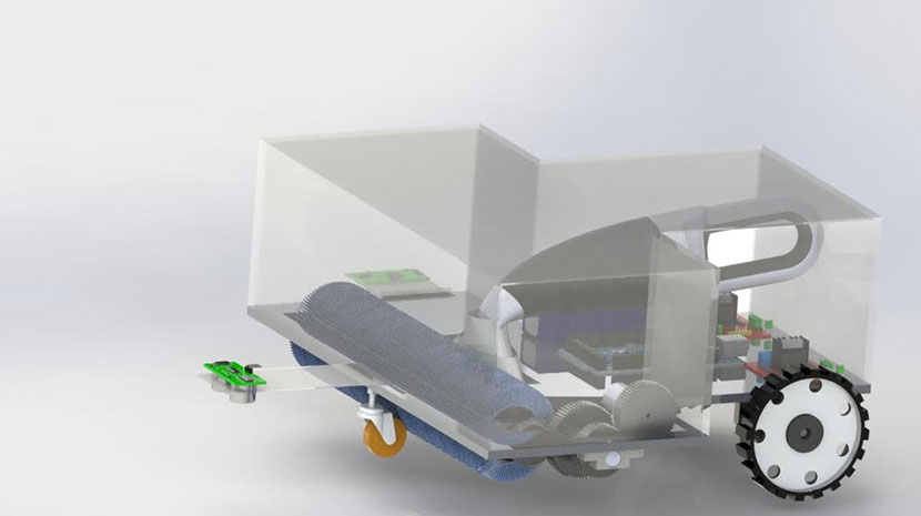 Student designs robot for cleaning solar panels | Birzeit University