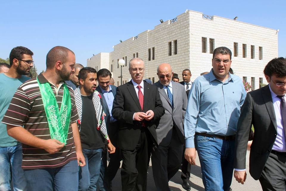 Prime Minister Hamdallah Visits Campus After Israeli Military Break-In ...